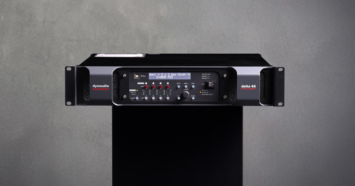 Dynaudio Delta 40 DSP | All the power you need. Rack ’em up…